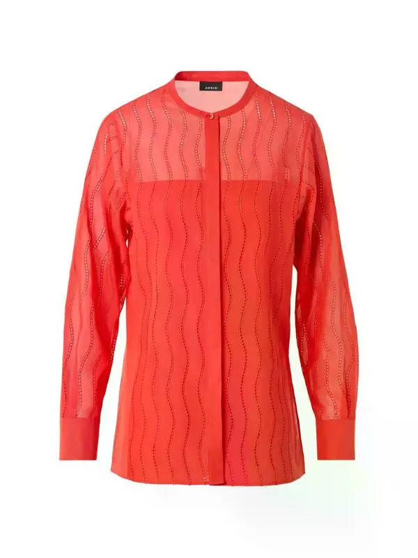 Akris Broderie Anglaise Blouse