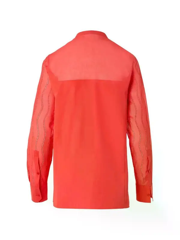 Akris Broderie Anglaise Blouse