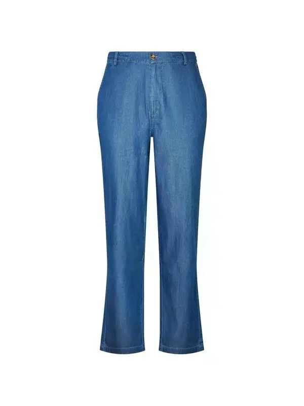 MC2 SAINT BARTH Relay Logo Embroidered Jeans - Blue