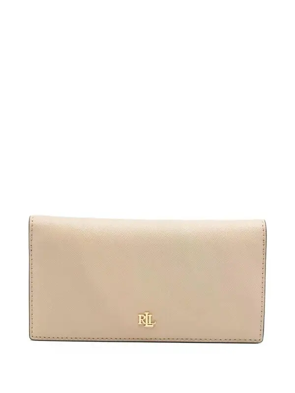 Ralph Lauren Logo-plaque Leather Wallet - Neutrals