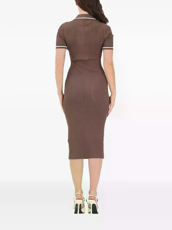 Armani Exchange Cable-knit Polo Dress