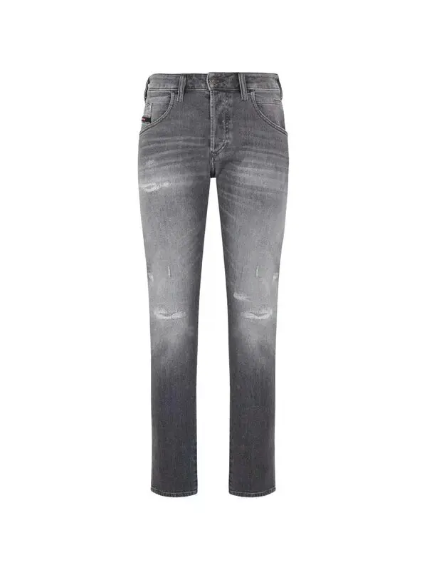 DIESEL® Distressed Straight-leg Jeans - Grey