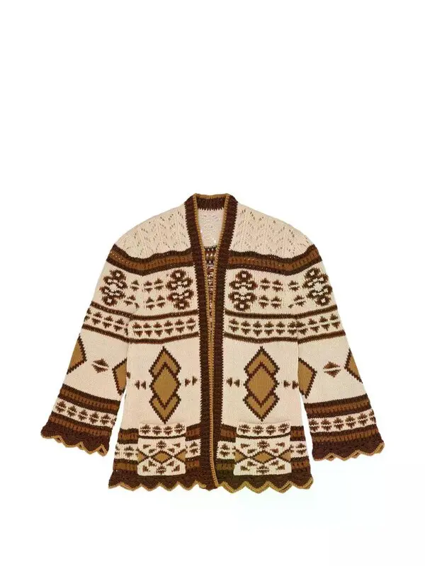 FORTELA Lalie Pocket Cardigan - Neutrals