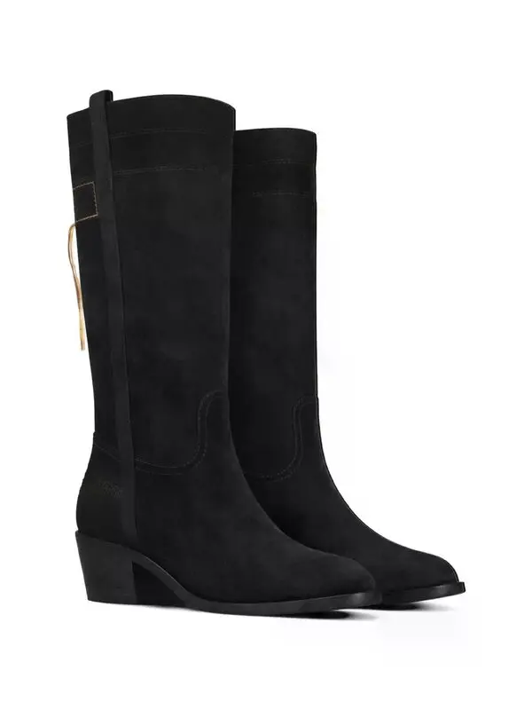 FORTELA Campero Suede Boots - Black