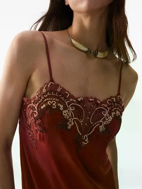 FORTELA Alizee Embroidered Midi Dress