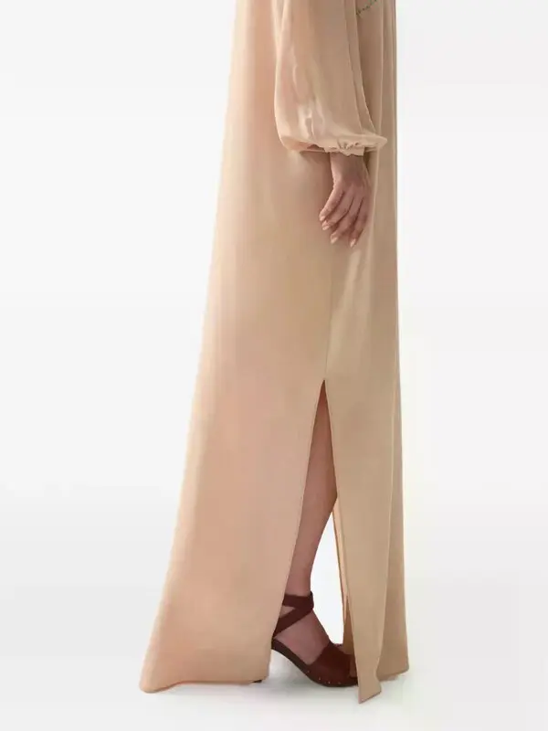 FORTELA Allegra Embroidered Silk Dress