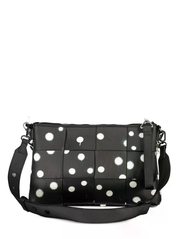 Desigual Woven Polka-dot Clutch Bag - Black