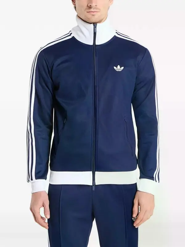 Adidas Zip-up Sweatshirt - Blue