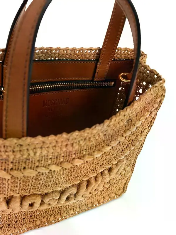 Moschino Woven Tote Bag