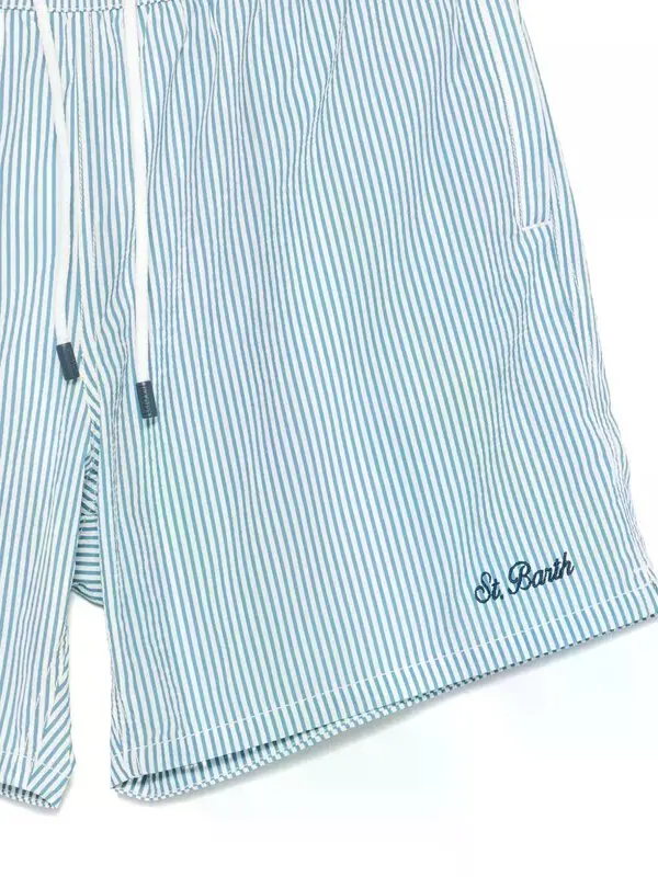 MC2 SAINT BARTH Patmos Striped Drawstring Swim Shorts
