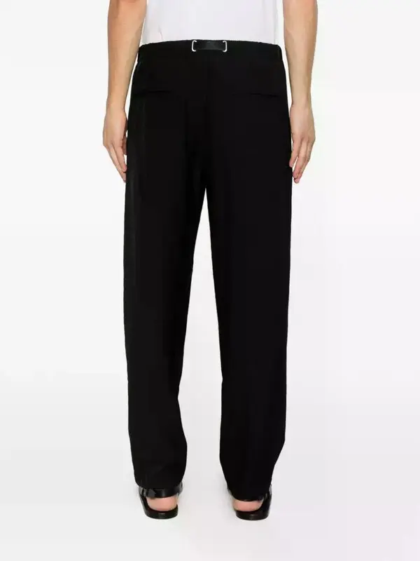 WHITE SAND Belted Trousers