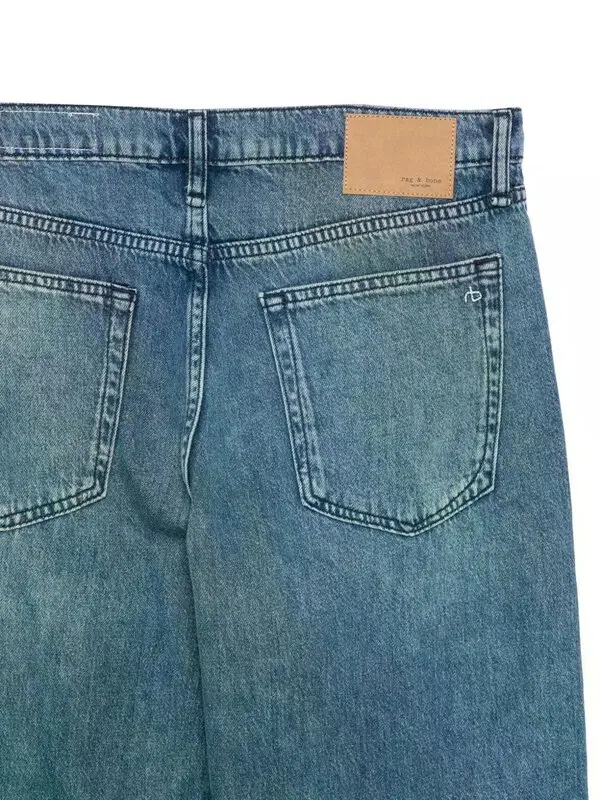Rag & Bone Faded-effect Wide-leg Jeans