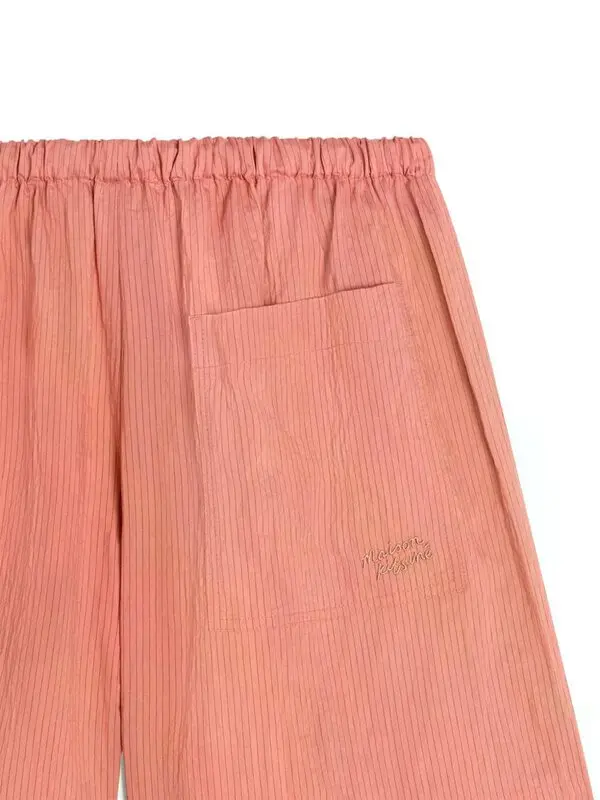 Maison Kitsuné Logo Embroidered Drawstring Shorts