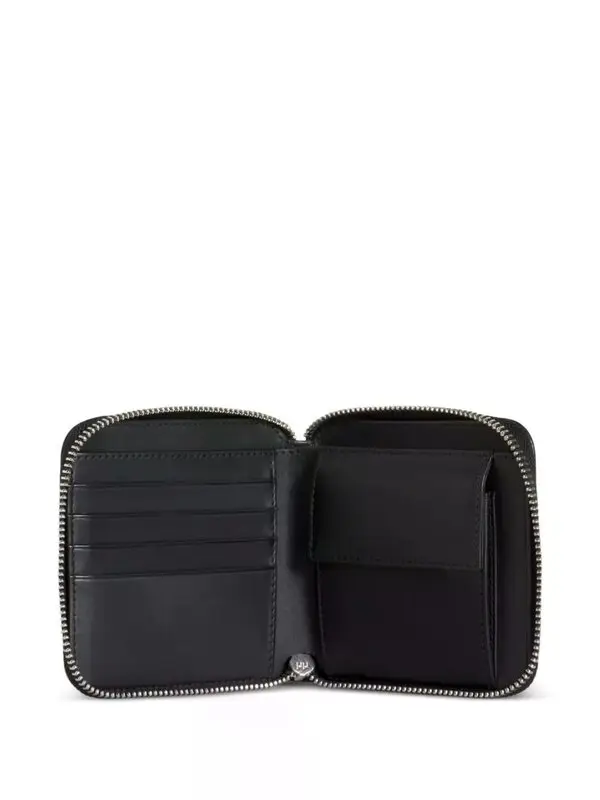 Maison Kitsuné Logo-print Zip-around Wallet