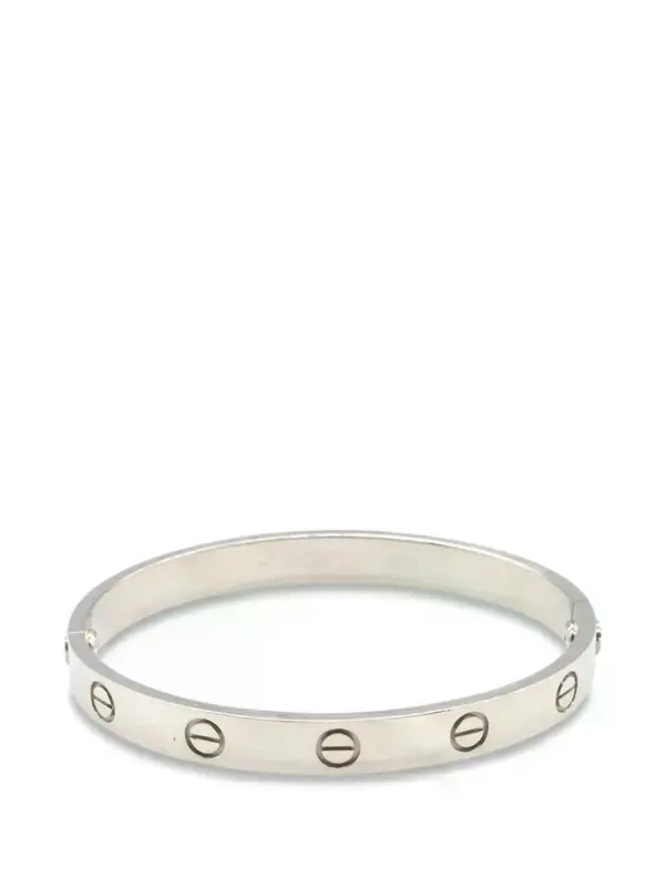 Cartier 18k White Gold Love Bracelet - Silver