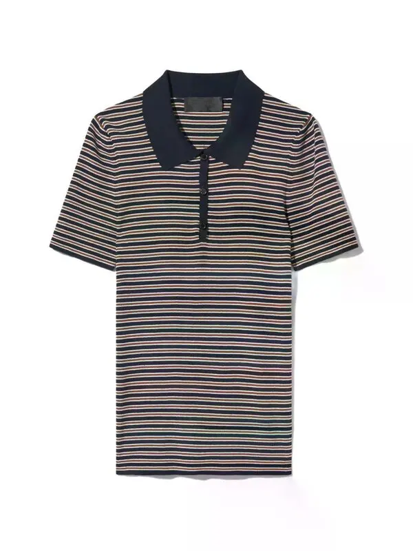 NILI LOTAN Gemma Polo Shirt - Blue