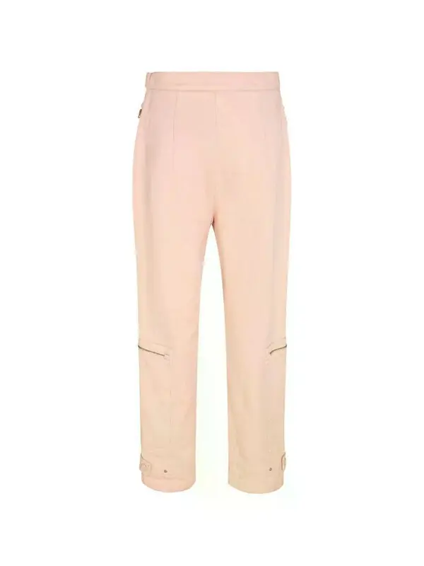 Fendi Cotton Cargo Pants With Zip Pockets - Pink
