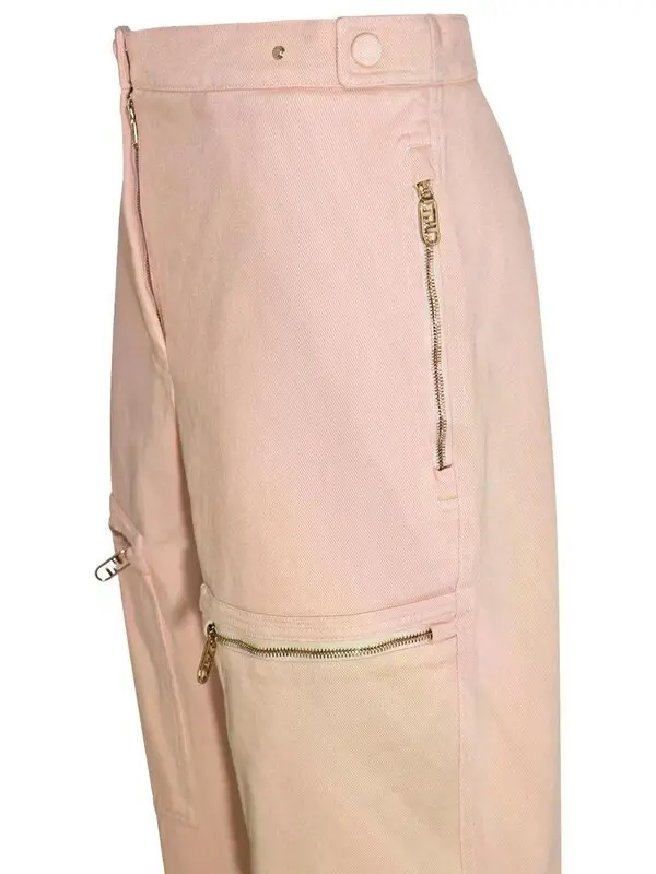 Fendi Cotton Cargo Pants With Zip Pockets