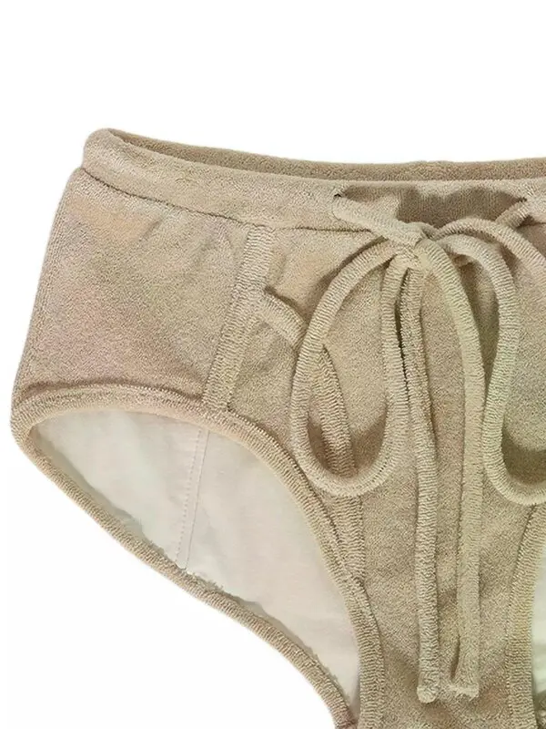Natasha Zinko Terry Cloth Drawstring Briefs