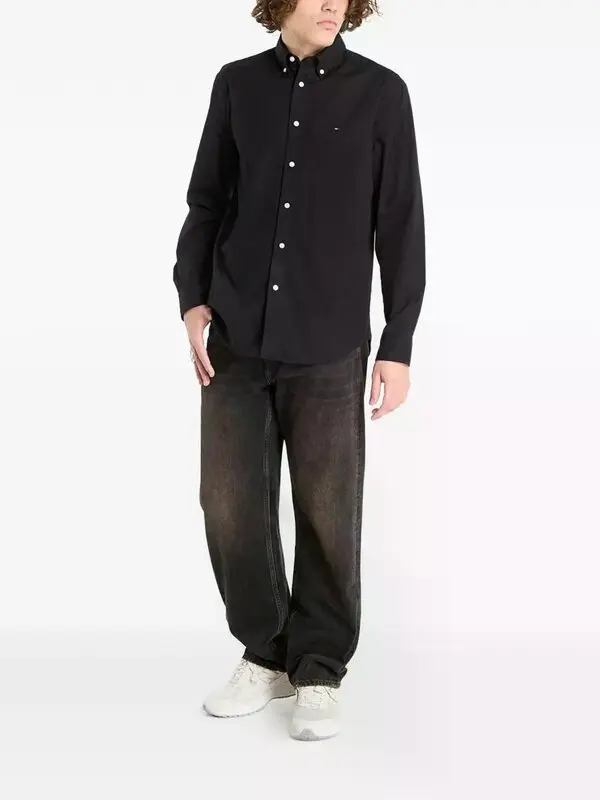 Tommy Hilfiger Logo-embroidered Button-down Shirt