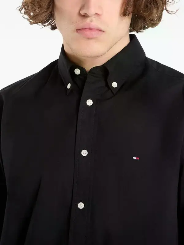 Tommy Hilfiger Logo-embroidered Button-down Shirt