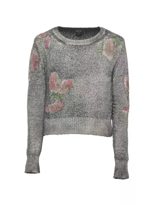 Avant Toi Floral Embroidered Sweater