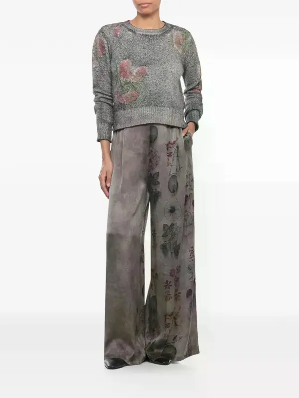 Avant Toi Floral Embroidered Sweater