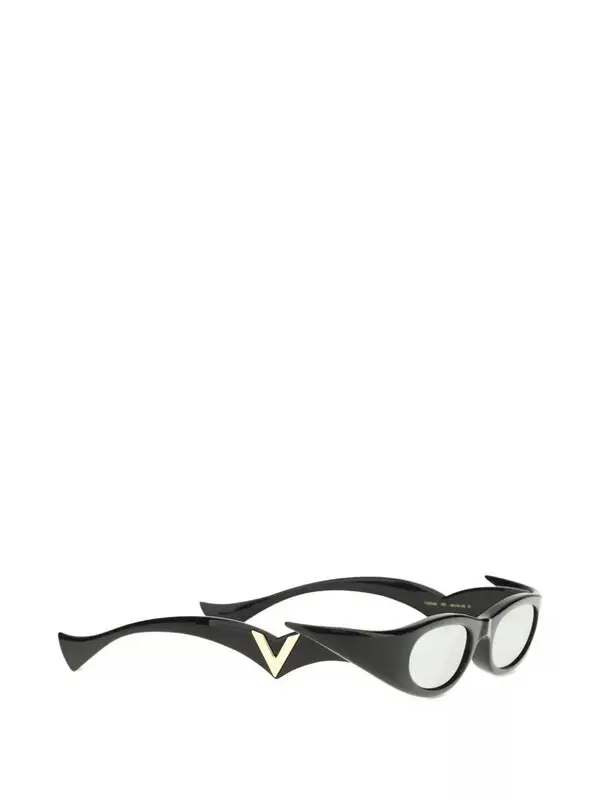 Valentino Garavani Vlogo Cat-eye Sunglasses - Black