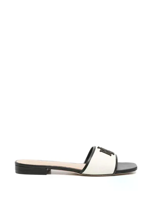 Ralph Lauren Everley Logo-plaque Sandals - Neutrals