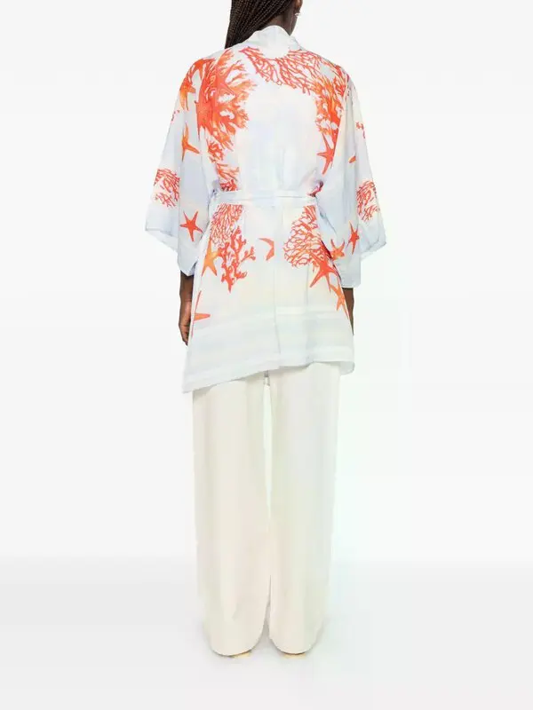MAZZEI Starfish-print Wrap Coat