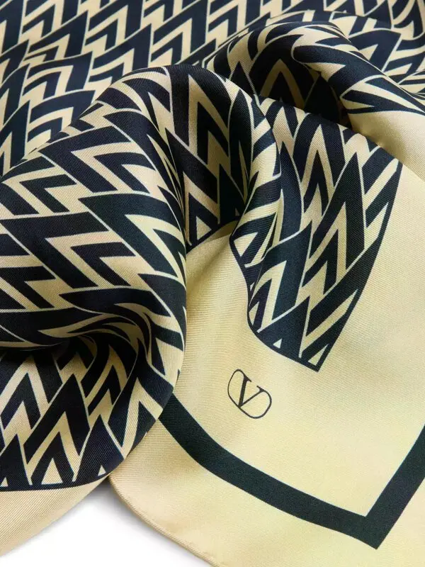 Valentino Garavani Toute La V Silk Scarf