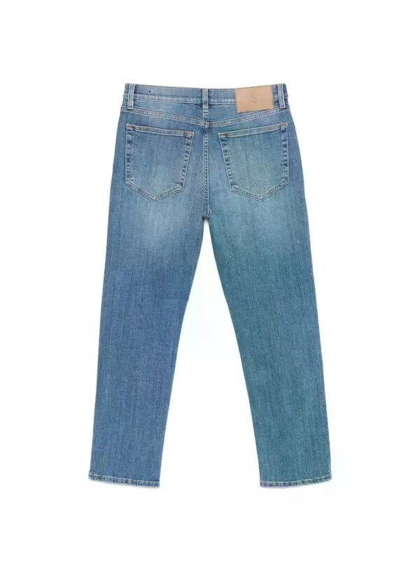 PT TORINO Audrey Faded-effect Five-pocket Jeans