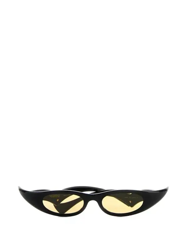 Valentino Garavani Geometric Frame Sunglasses - Black