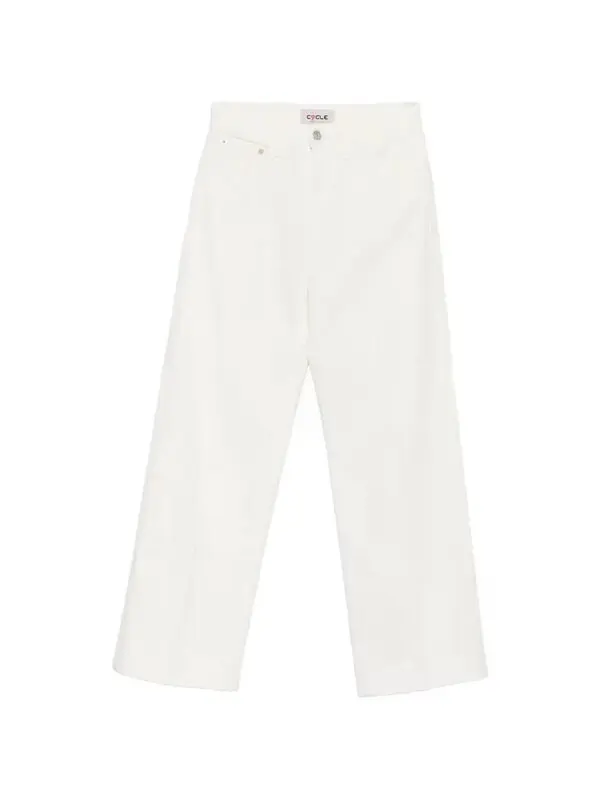 CYCLE Five-pocket Wide-leg Trousers - White