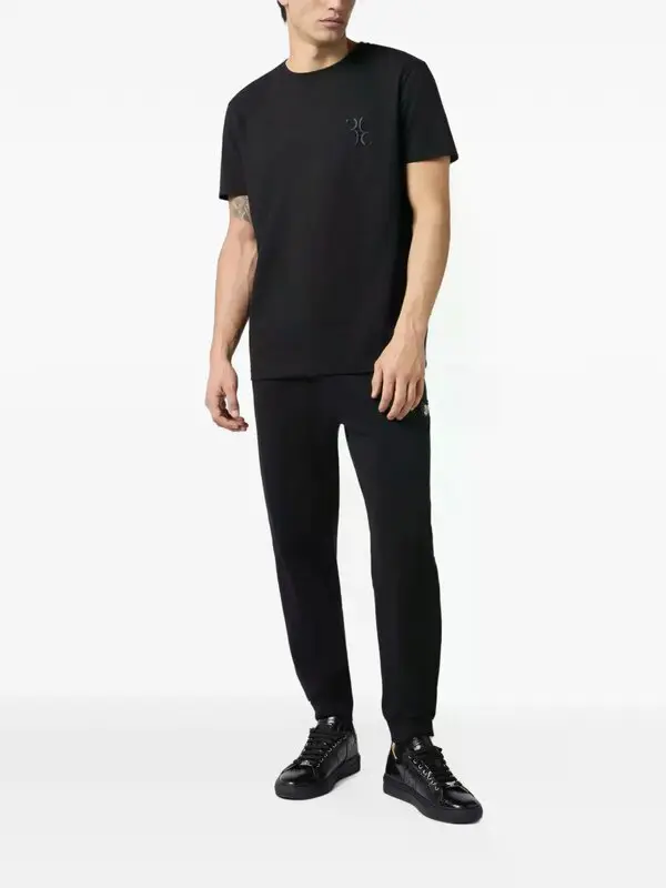 BILLIONAIRE Baroque Logo-embroidery T-shirt