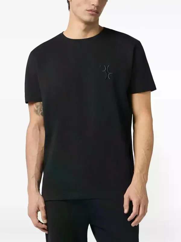 BILLIONAIRE Baroque Logo-embroidery T-shirt