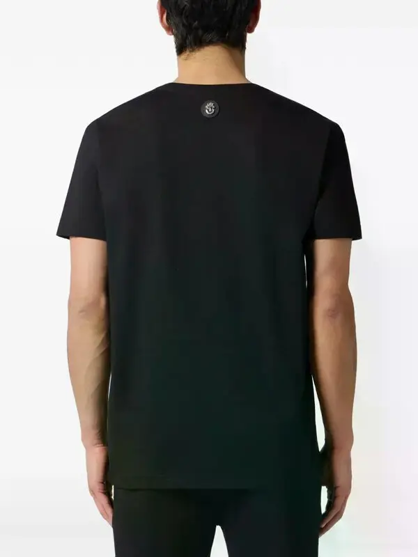 BILLIONAIRE Baroque Logo-embroidery T-shirt