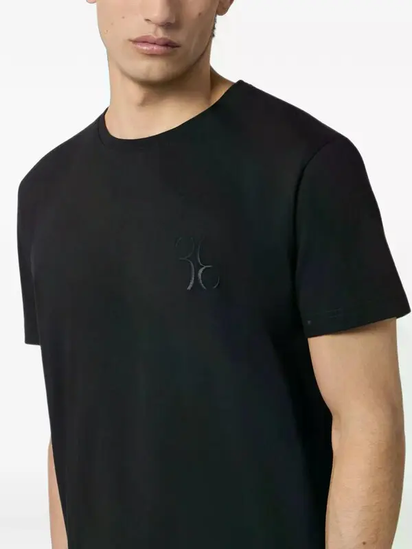 BILLIONAIRE Baroque Logo-embroidery T-shirt
