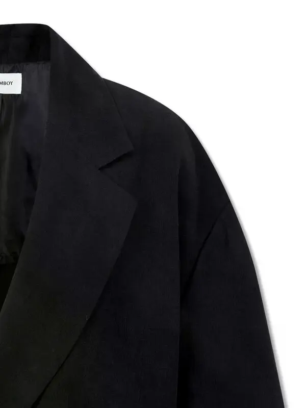 STUDIO TOMBOY Short-sleeve Double-button Oversized Jacket