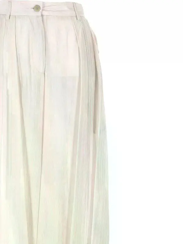 THELATEST Pinstripe Pattern Elasticated Cuff Trousers