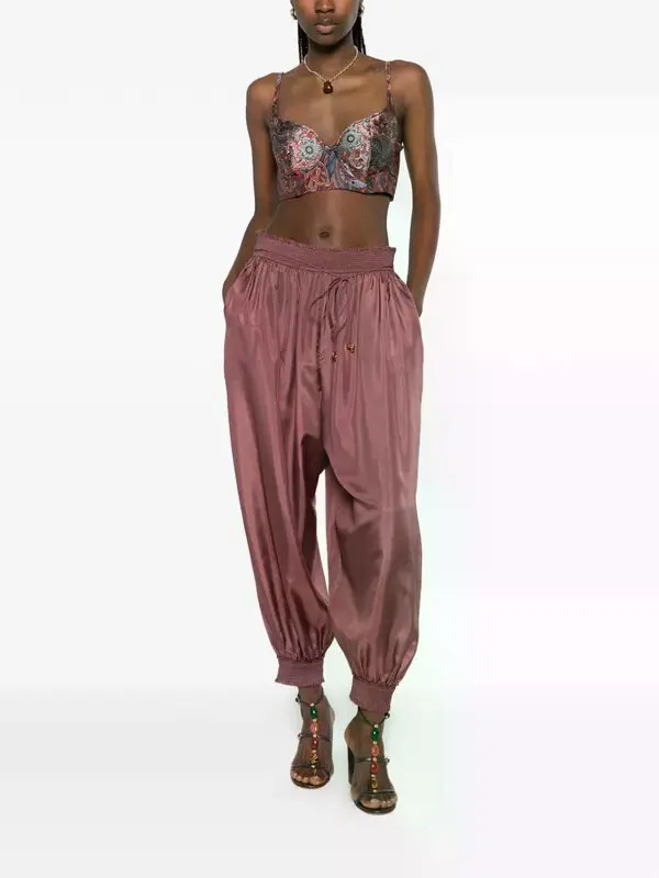 Etro Paisley Print Cropped Top - Black