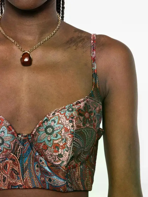 Etro Paisley Print Cropped Top