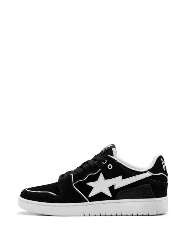 A BATHING APE Sk8 Sta Suede Sneakers - Black