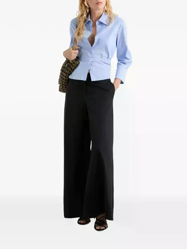 Marella Cut-out Tie-waist Shirt