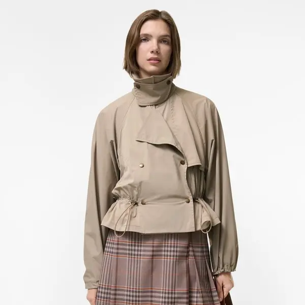 Burberry Double-breasted Hooded Trench Jacket