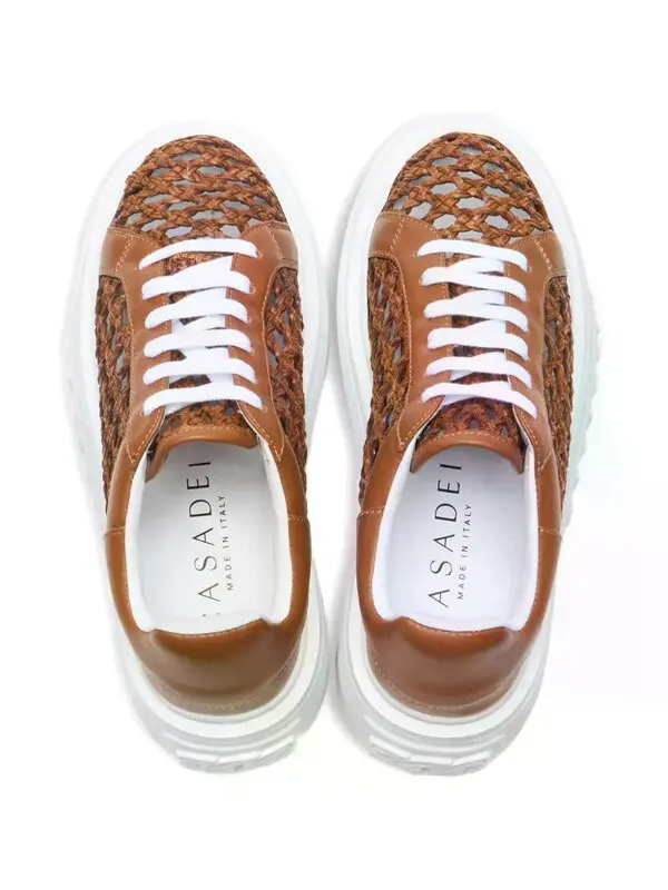 Casadei Woven Platform Sneakers