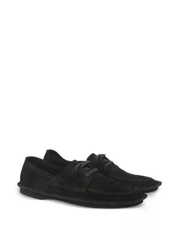 Premiata Lace-up Topstitch Loafers
