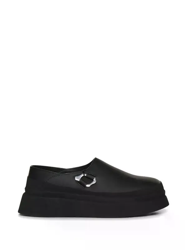 HELIOT EMIL Logo-plaque Platform Loafers - Black