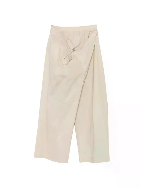 Issey Miyake Zip Detail Trousers - Neutrals