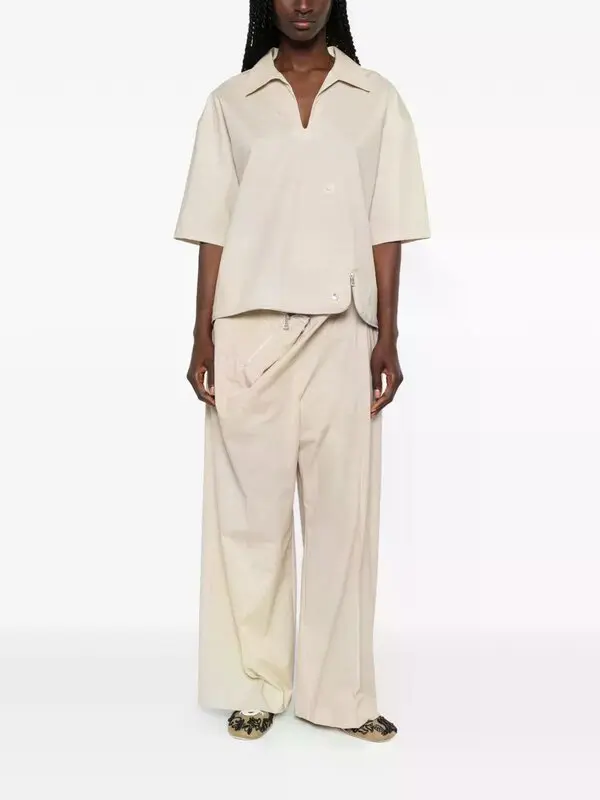Issey Miyake Zip Detail Trousers